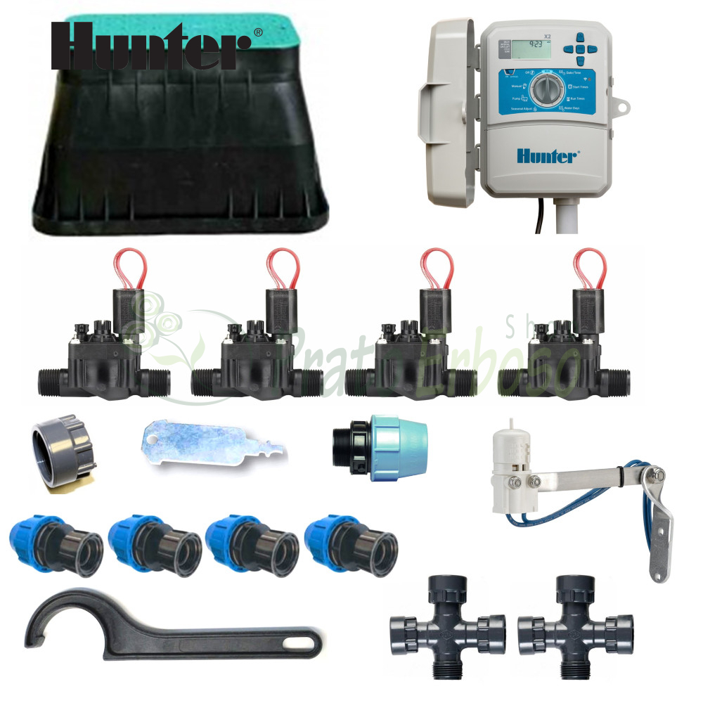 Kit de irigare Hunter cu 4 zone - Prato Erboso