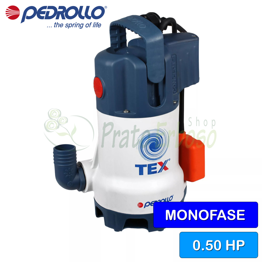TEX 2 (5m) - Pompë kullimi elektrike 0,50 HP për ujë të ndotur