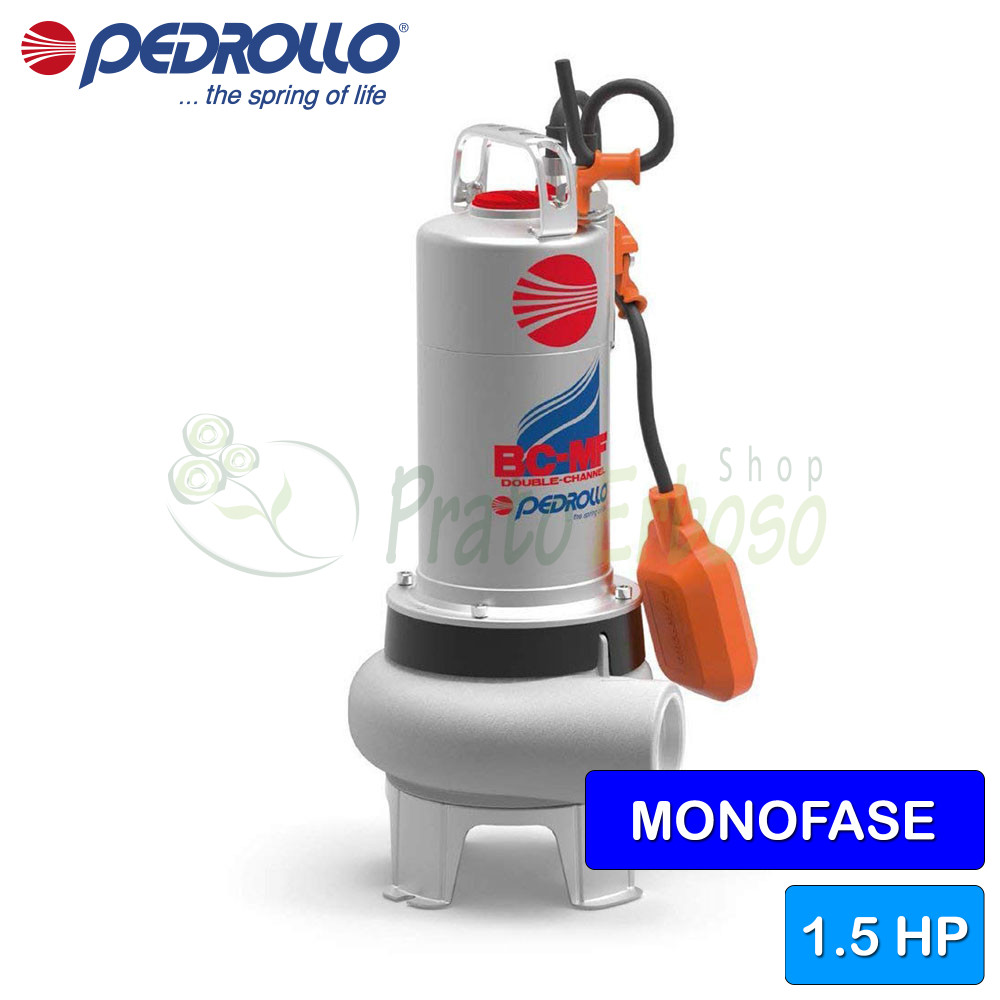 BCm 15/50-MF - 1.5 HP single-phase DOUBLE-CHANNEL electric pump for