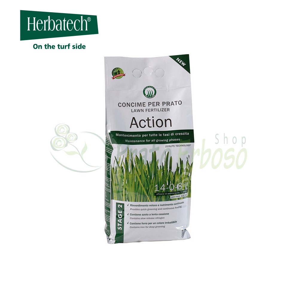 Action - 4 kg lawn fertilizer - Herbatech