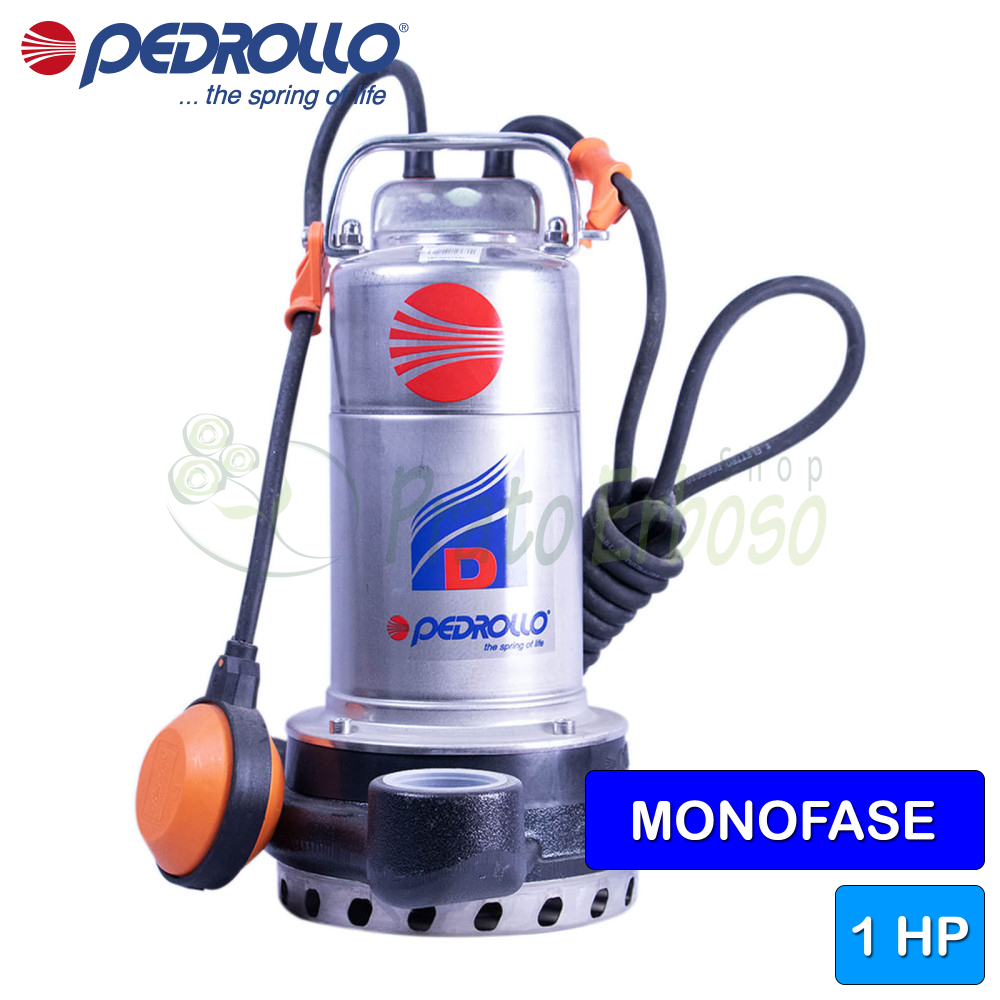 Dm 20 (10m) - 1 HP single-phase clear water electric pump - Pedrollo