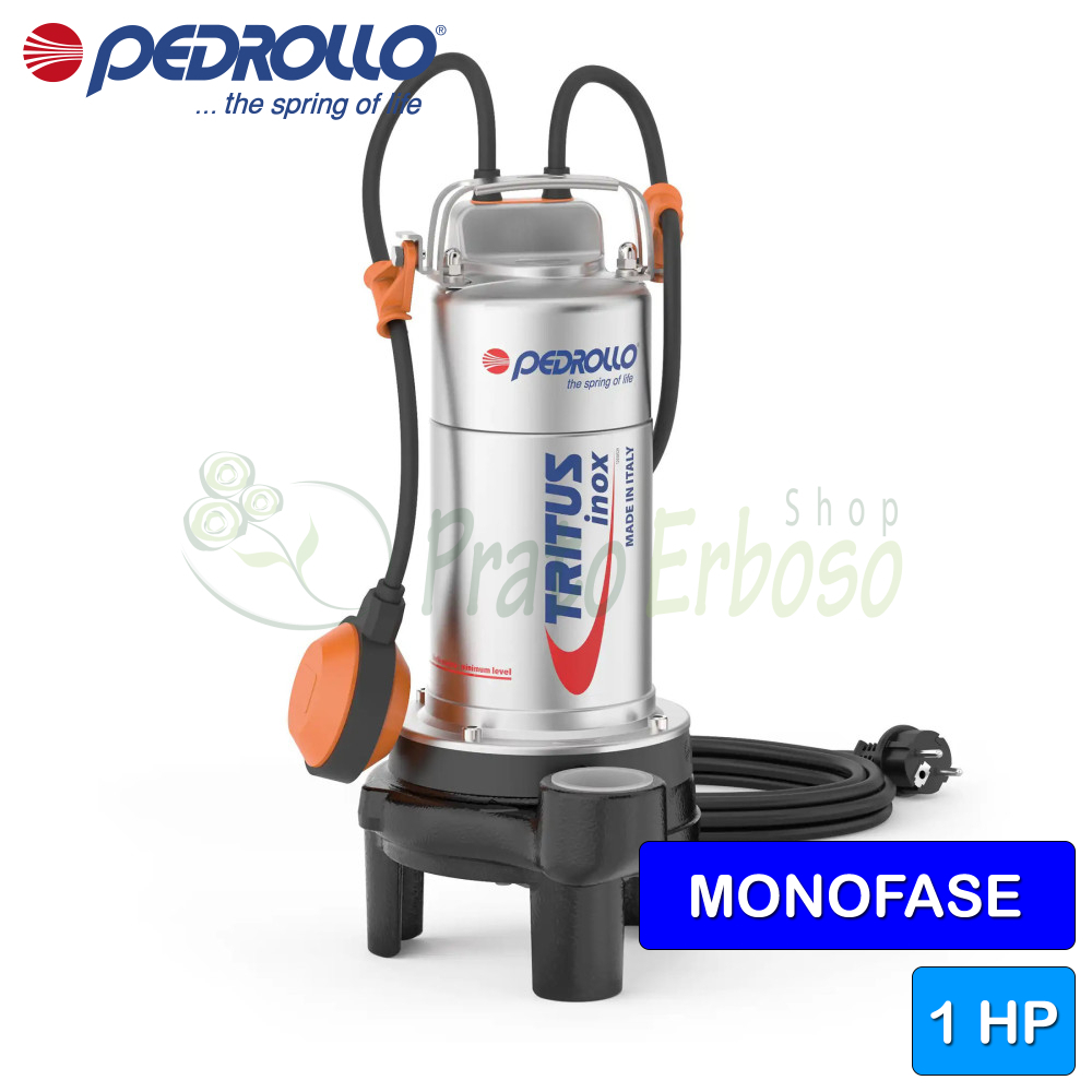 TIGm 0.75 - Submersible electric pump with single-phase grinder - Pedrollo
