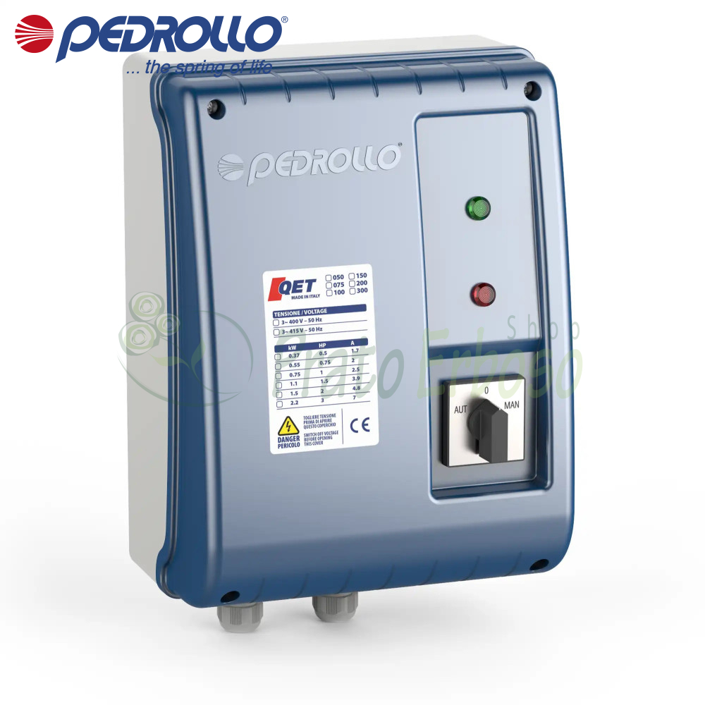 QET 1500 - Paneli elektrik për pompën elektrike trefazore 15 HP