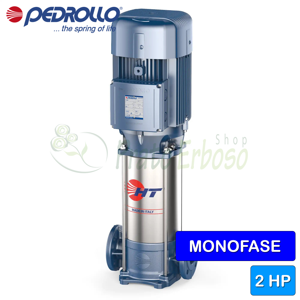HTm 10/3 - Electrobomba multietapa vertical monofásica de 2 HP