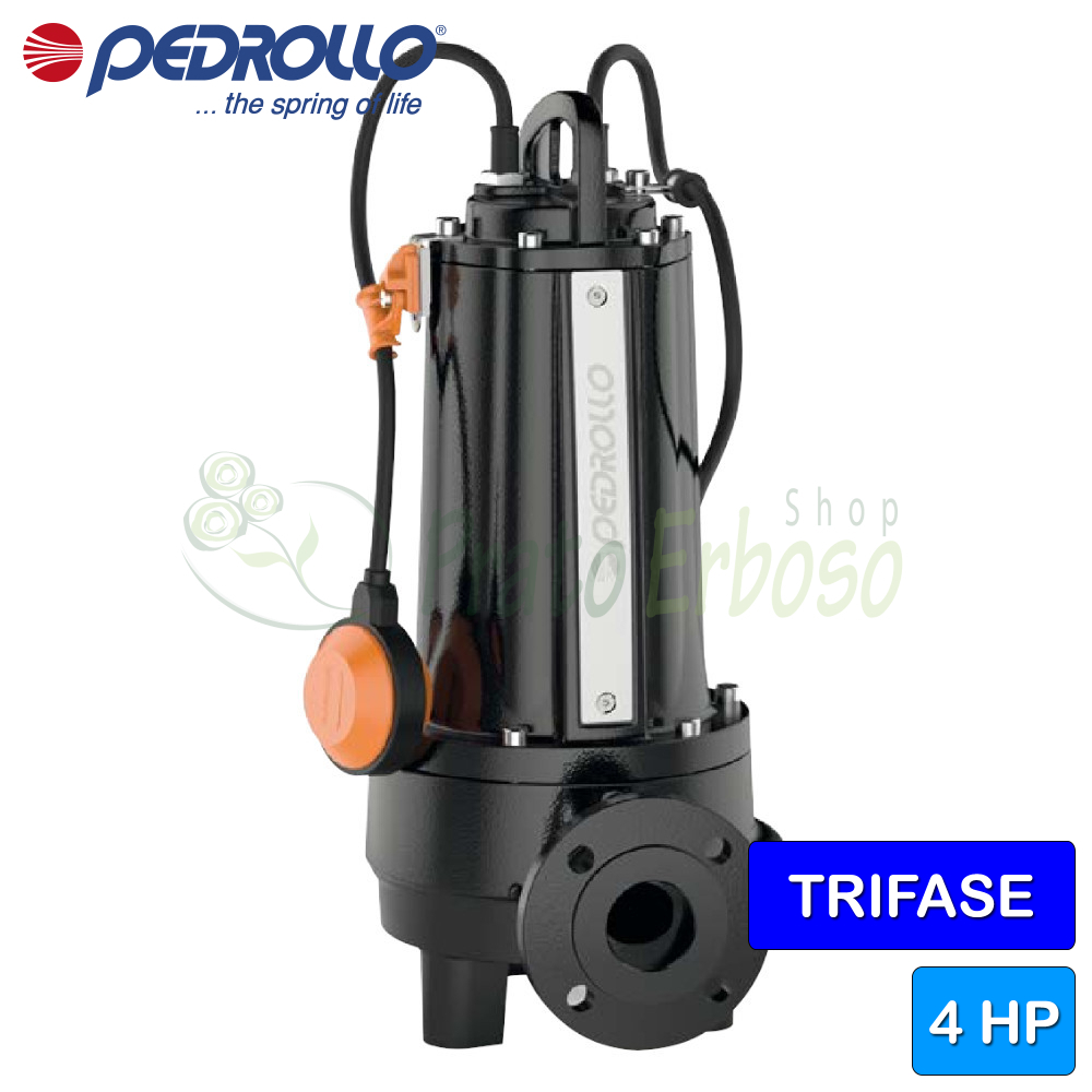 TR 3 - 4 HP 1.5 HP three-phase submersible electric pump with grinder