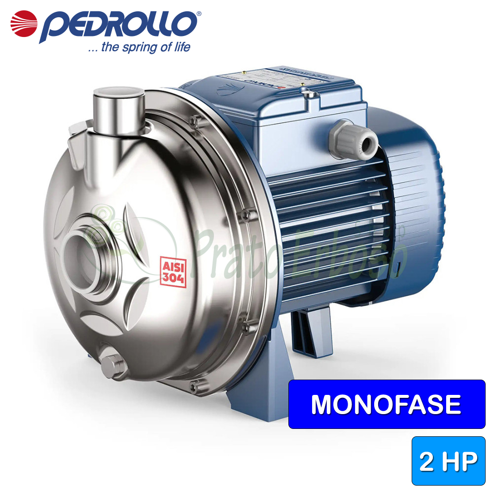 CPm 190-ST6 - 2 HP Single Phase Stainless Steel Centrifugal Electric Pump - Pedrollo