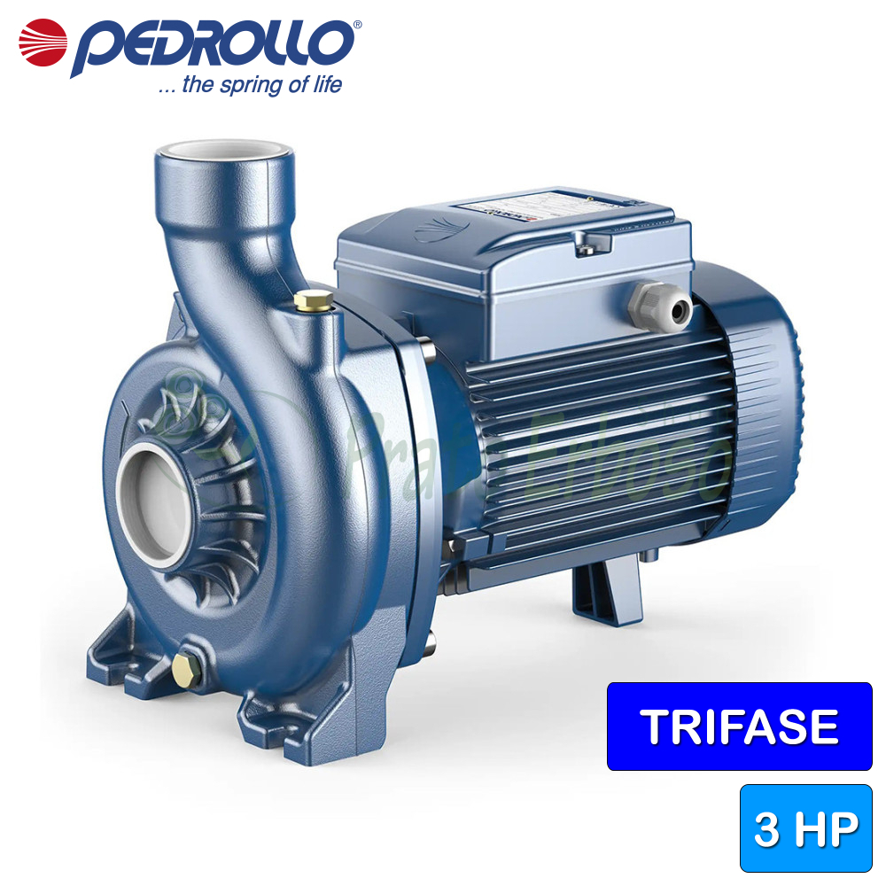 NGA 3A - Electrobomba centrífuga trifásica de 3 HP con impulsor abierto