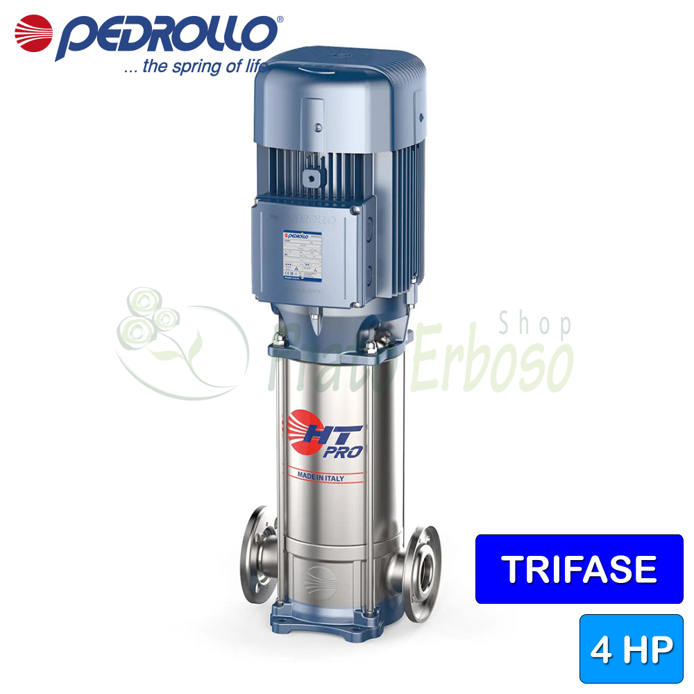 HT 3/10-PRO - Elettropompa multistadio verticale trifase da 4 HP - Pedrollo