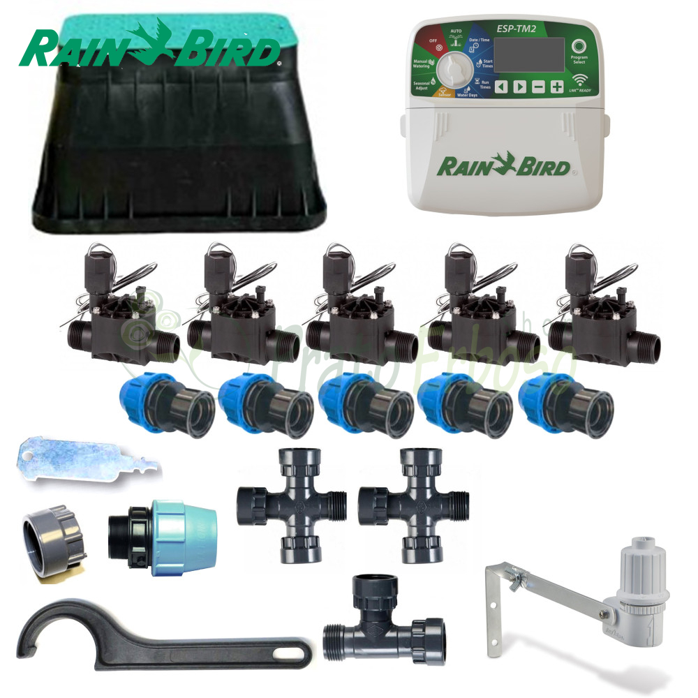 Rain Bird 5-zone 24V irrigation kit - Rain Bird