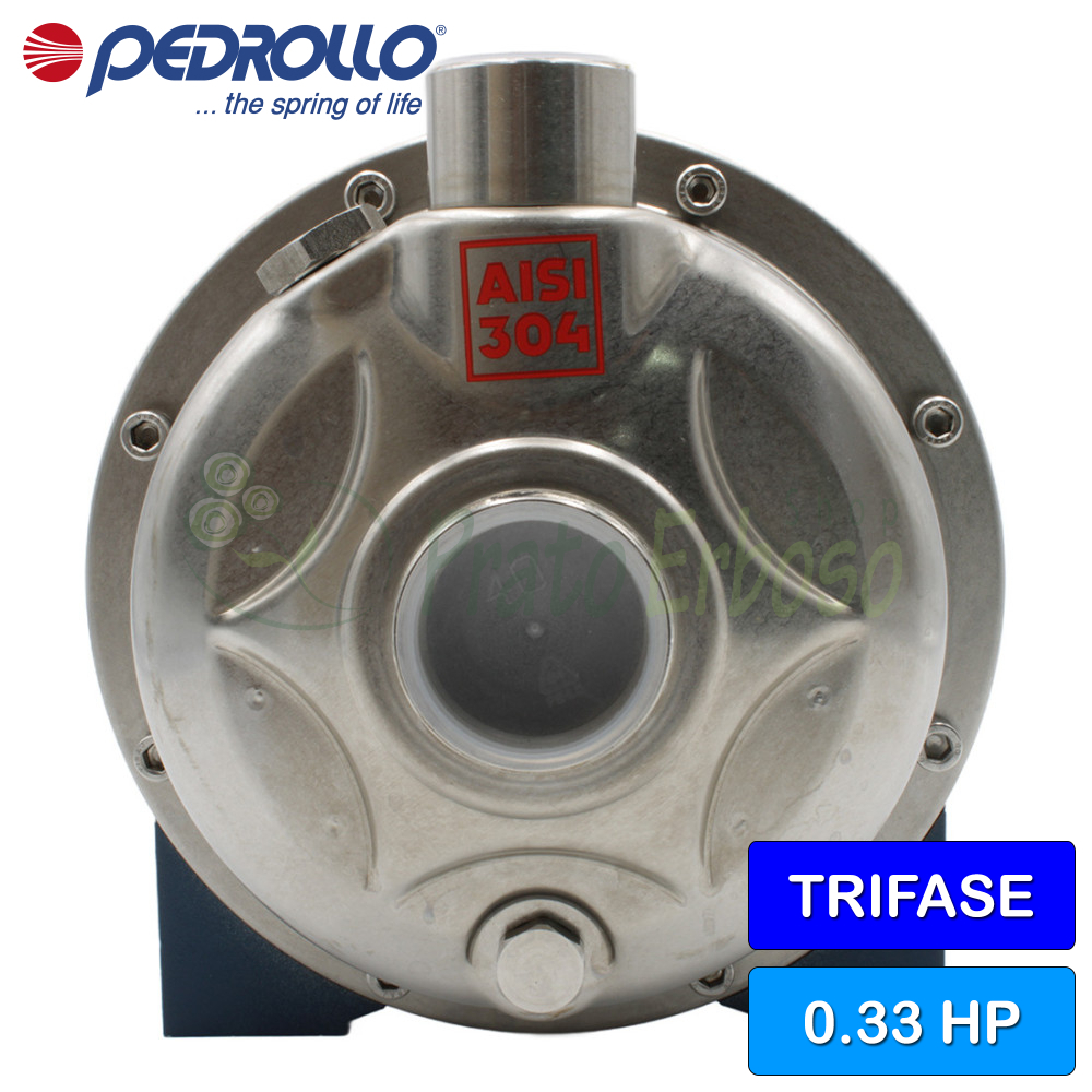 CP 100-ST4 - Elettropompa centrifuga in acciaio inox trifase da 0.33 HP