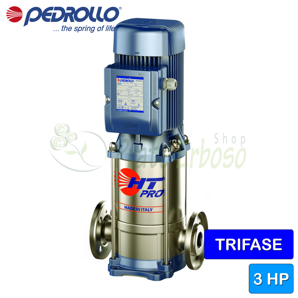 HT 8/6-PRO - Elettropompa multistadio verticale trifase da 3 HP - Pedrollo