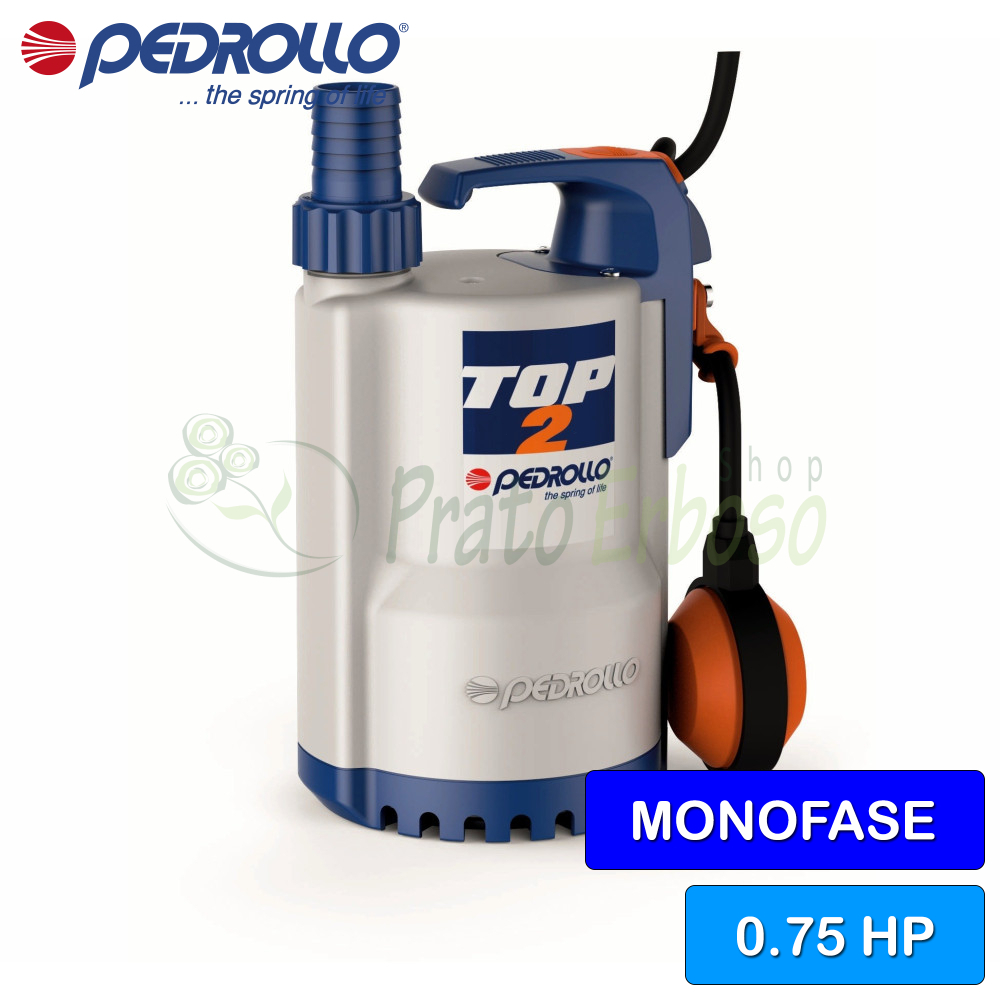 TOP 3 (10m) - Pompë kullimi elektrike 0,75 HP për ujë të pastër