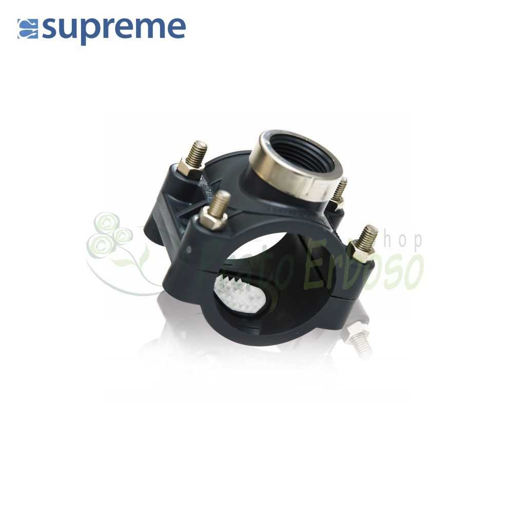 PN 16 anti-rotation clamp socket with 40 X 1 galvanized screws - Supreme