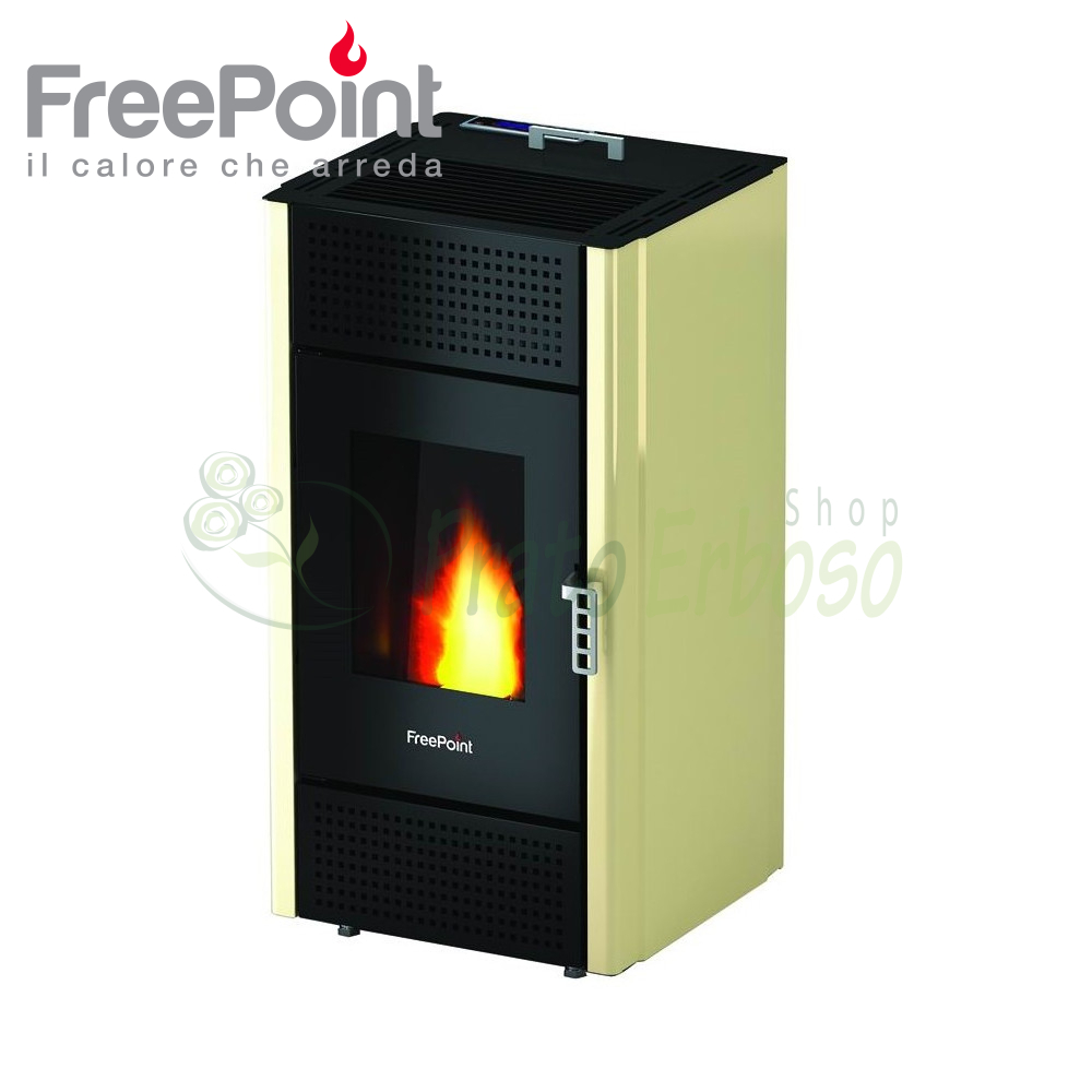Miriam - 7 Kw ivory pellet stove - Free Point