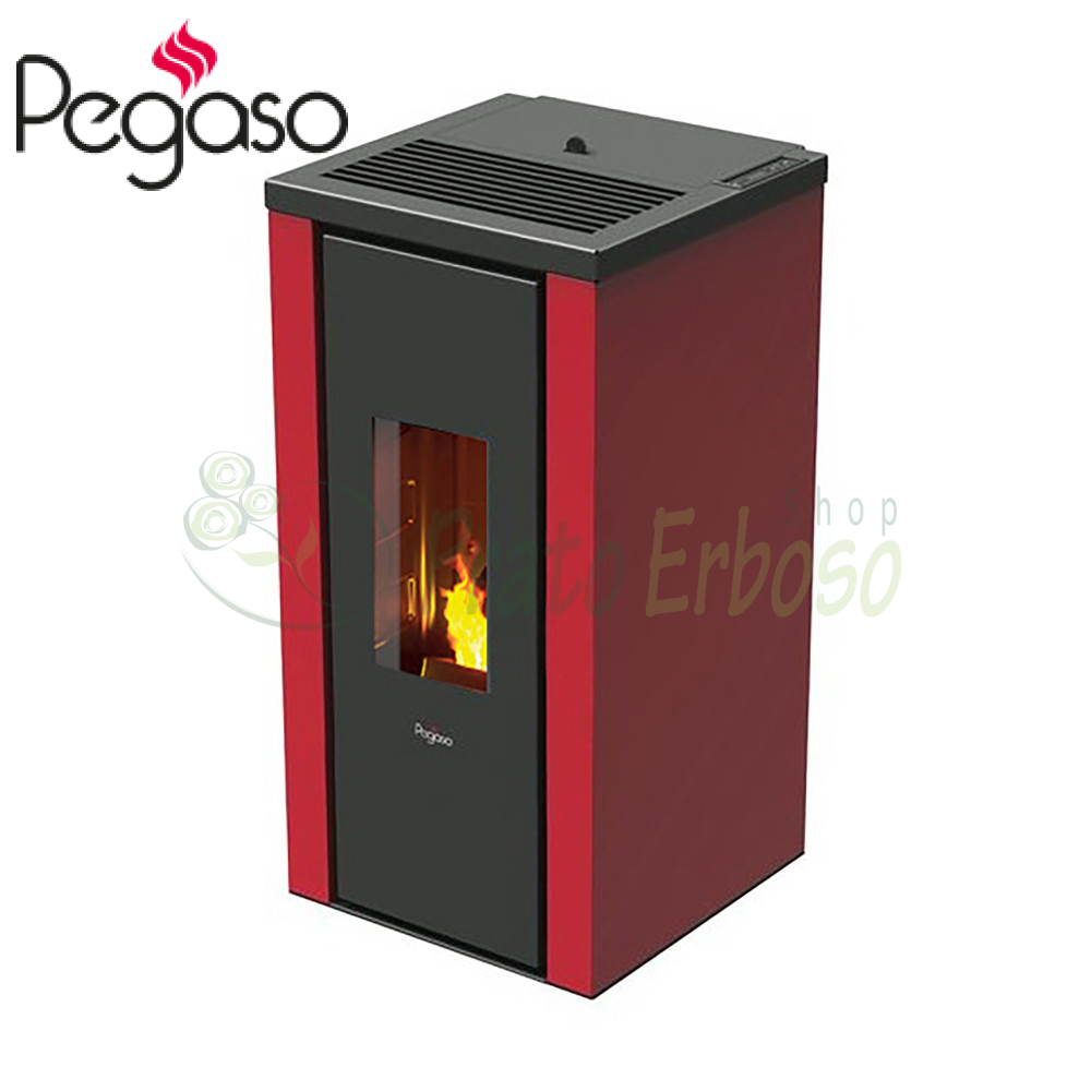 Stufa me pelet të kuq Vera 7.0 - 7 kW - Pegaso