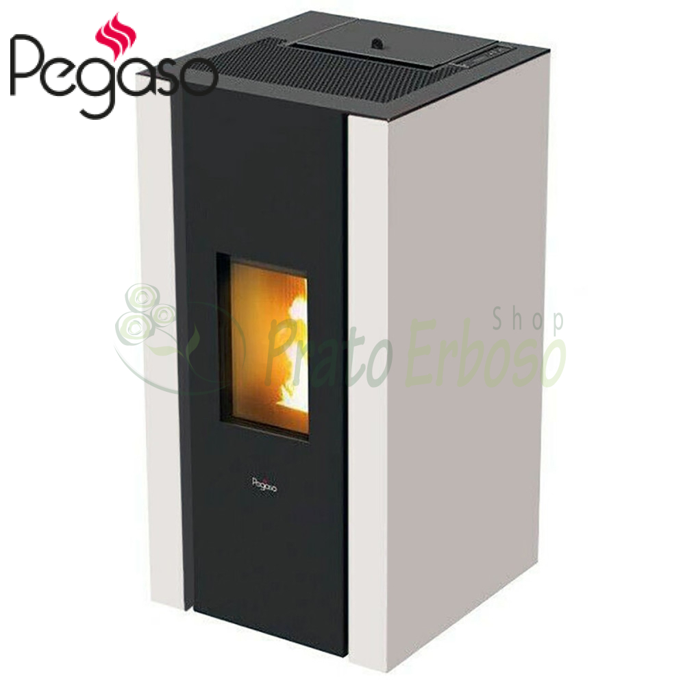 Elane 9.0 - Stufa a pellet da 8.5 Kw bianca - Pegaso