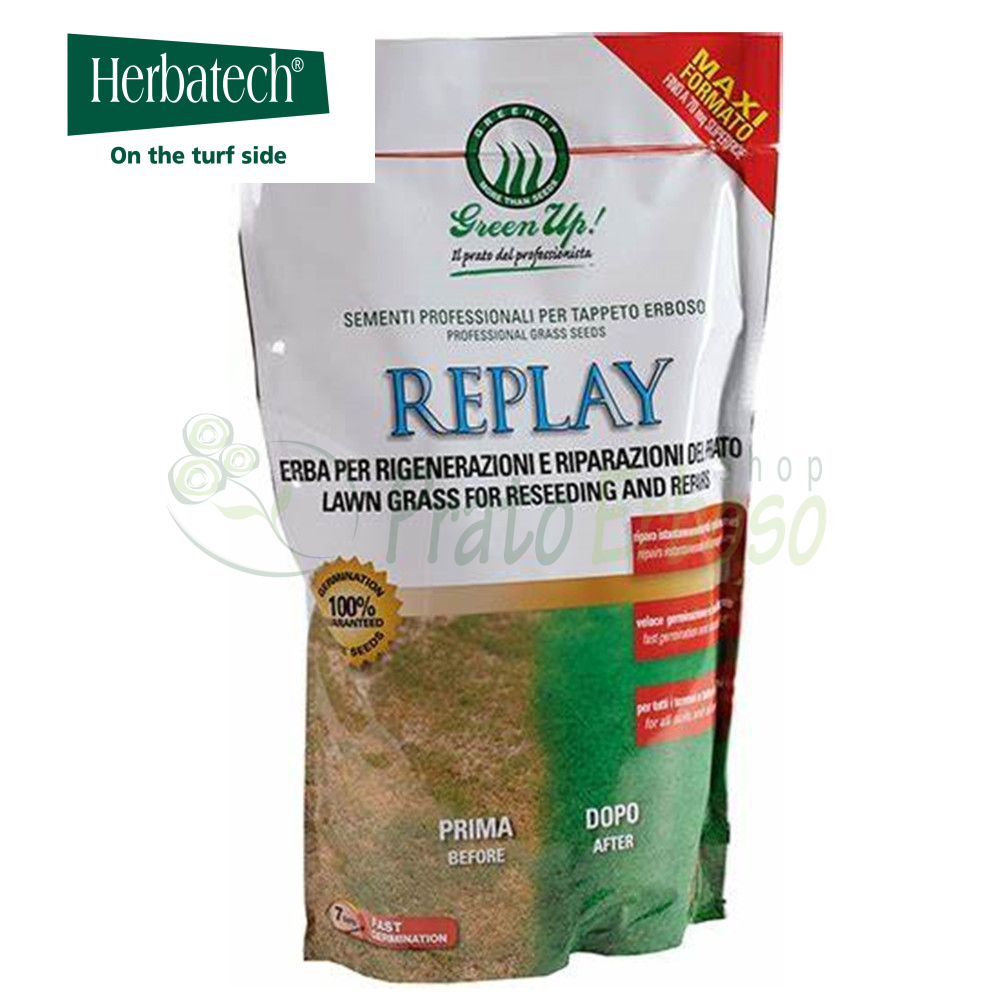 Replay - Semillas de césped 1,2 kg - Herbatech