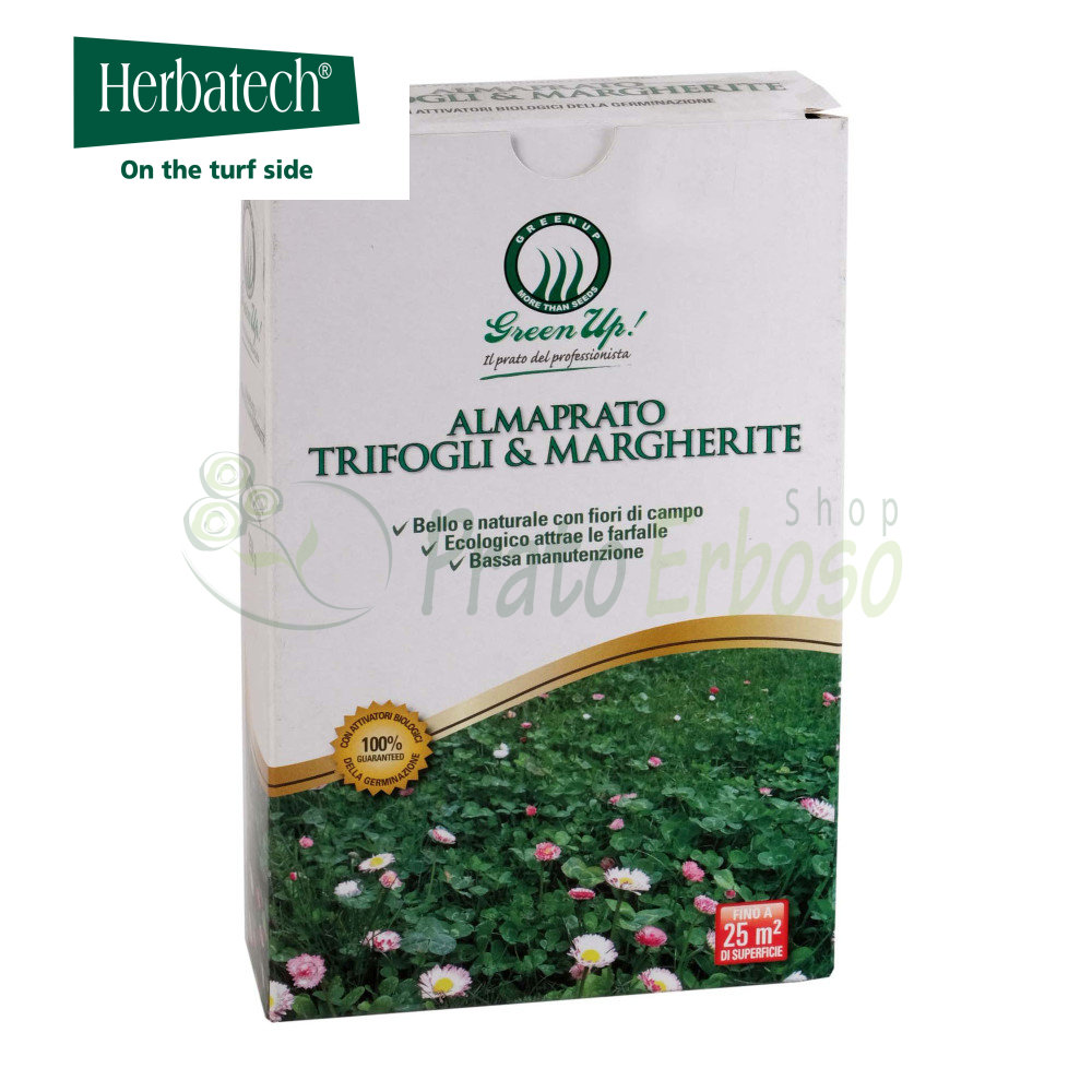 Almaprato Tréboles y Margaritas - Semillas de césped 250 g - Herbatech