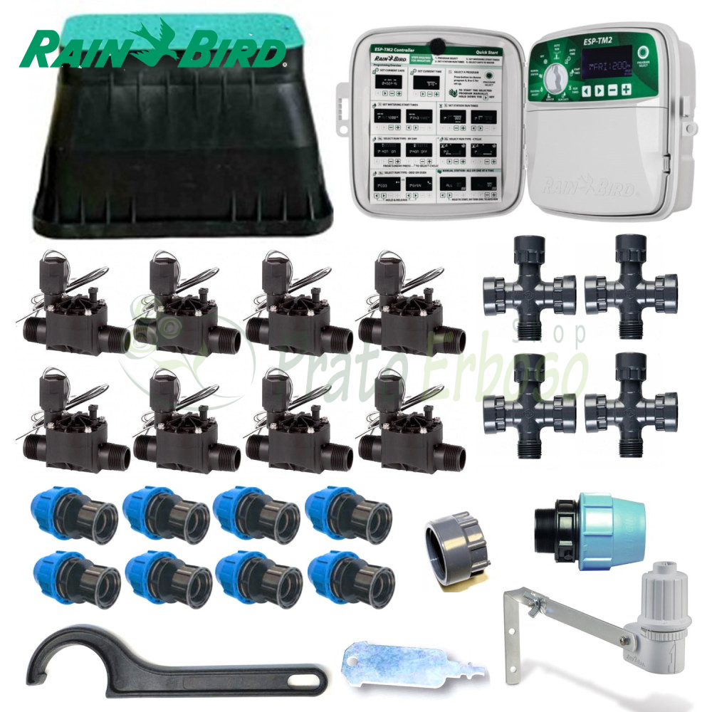 8-zone Rain Bird irrigation kit - Rain Bird