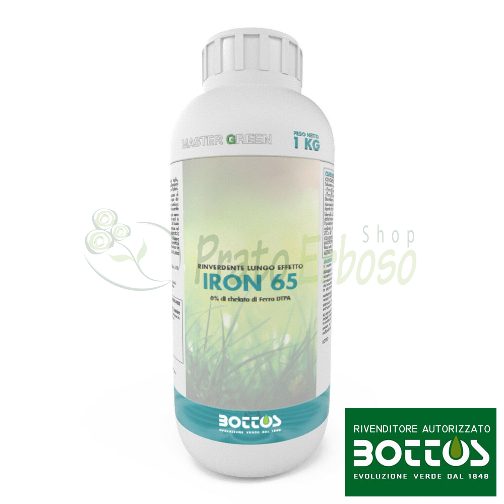 IRON 65 6 Fe - 1 kg liquid lawn fertilizer - Bottos