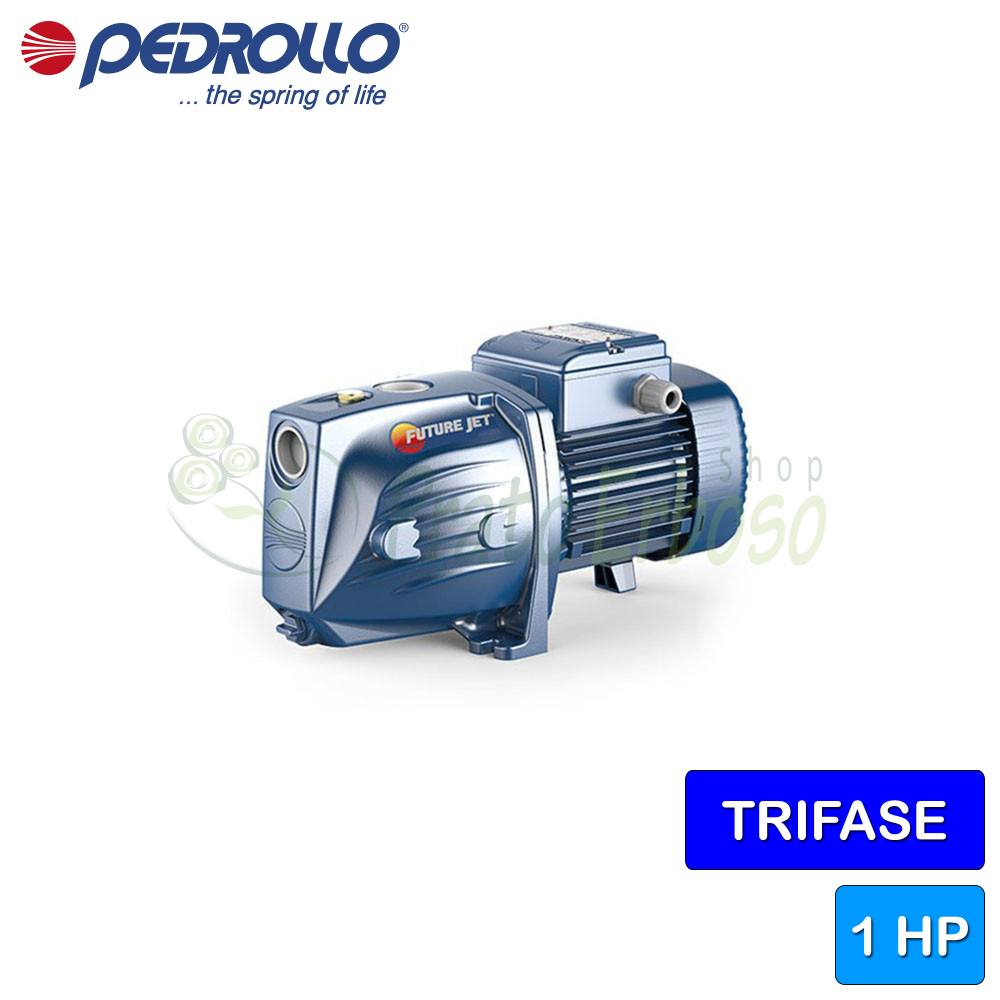 FUTURE JET 2C - Pompë elektrike trefazore vetë-mbushëse me 1 HP - Pedrollo
