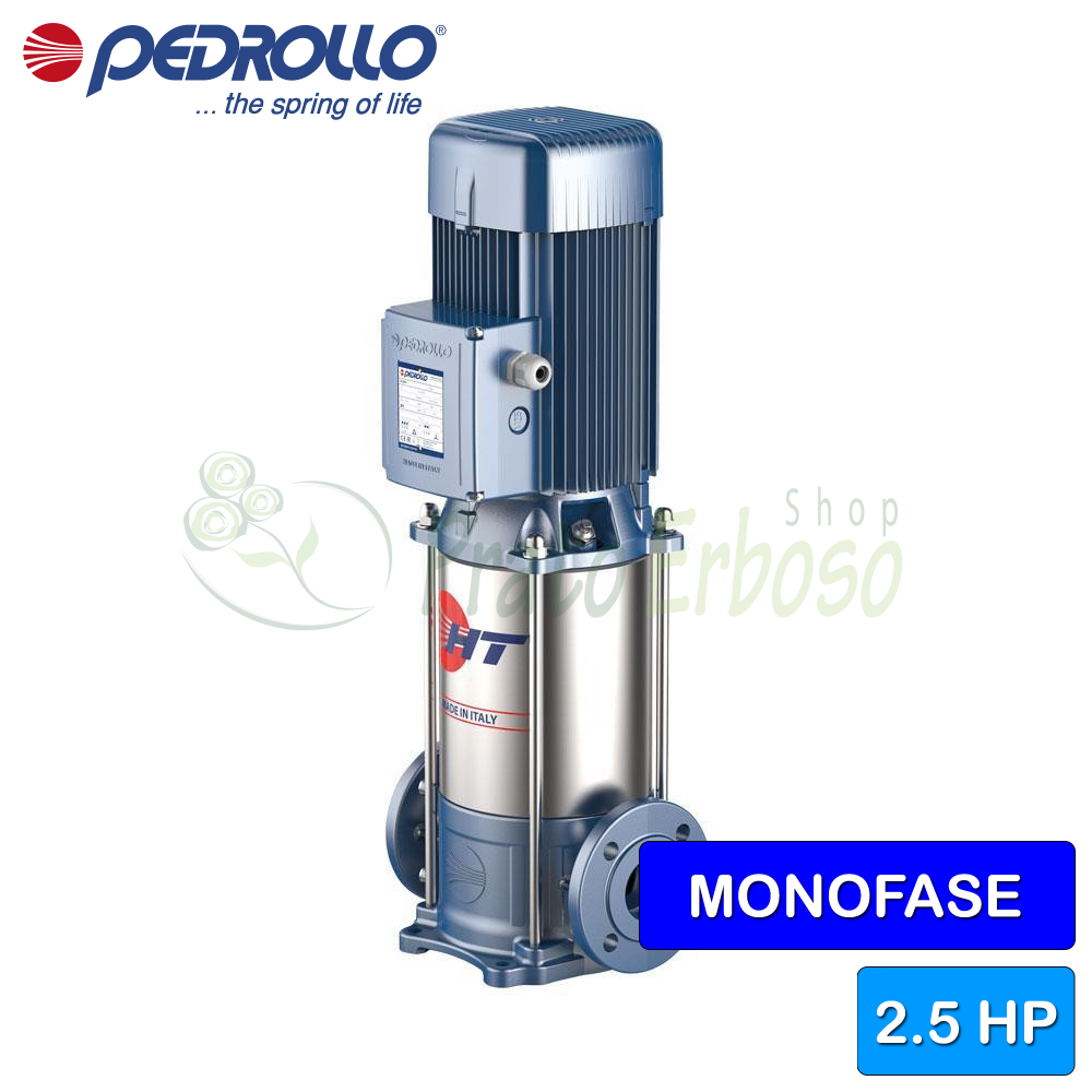 Électropompe multicellulaire verticale monophasée HTm 3/7 - 2,5 CV