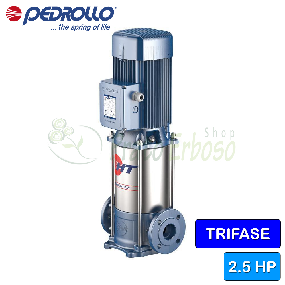 HT 8/5 - 2.5 HP single-phase vertical multistage electric pump