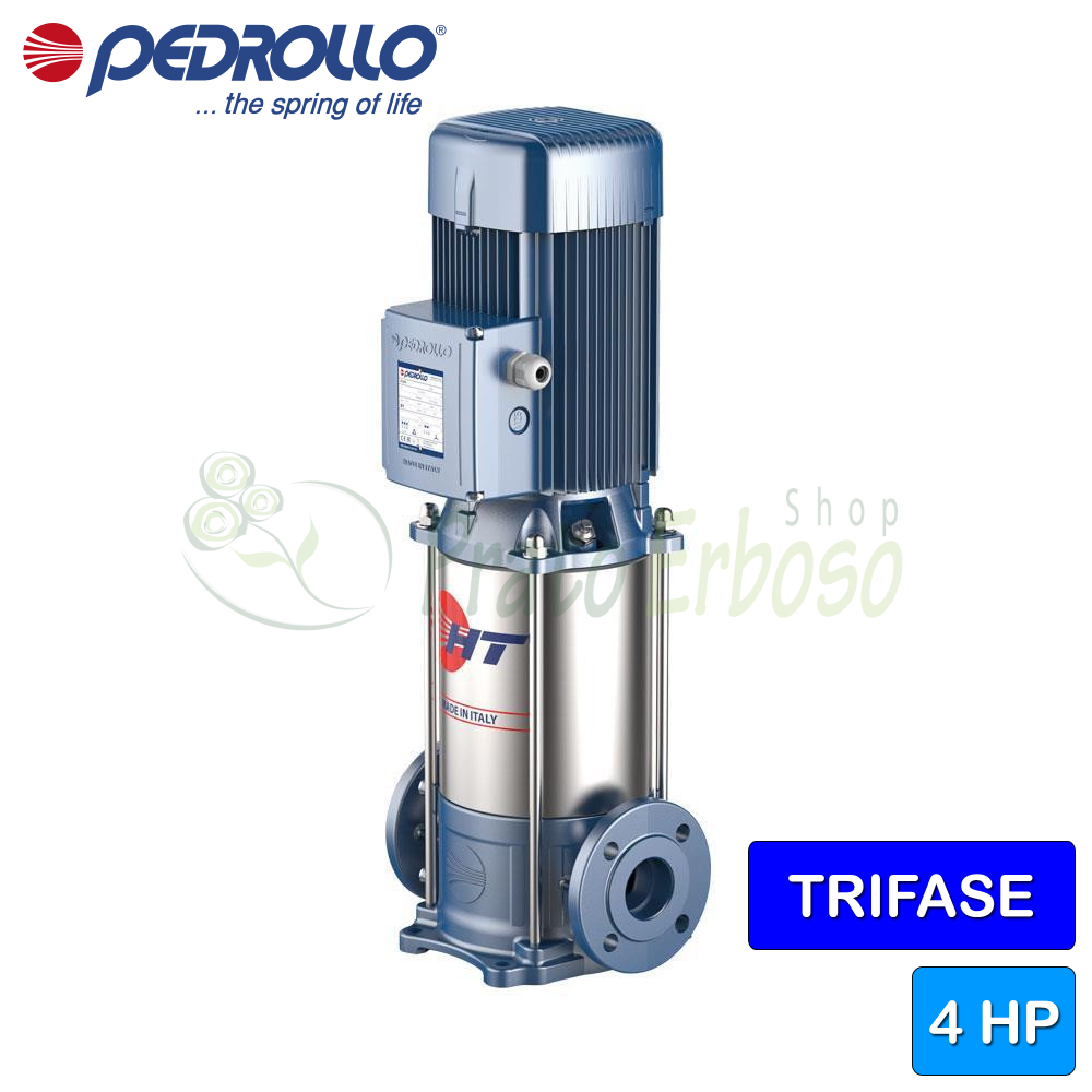 HT 15/3R - Elettropompa multistadio verticale trifase da 4 HP - Pedrollo